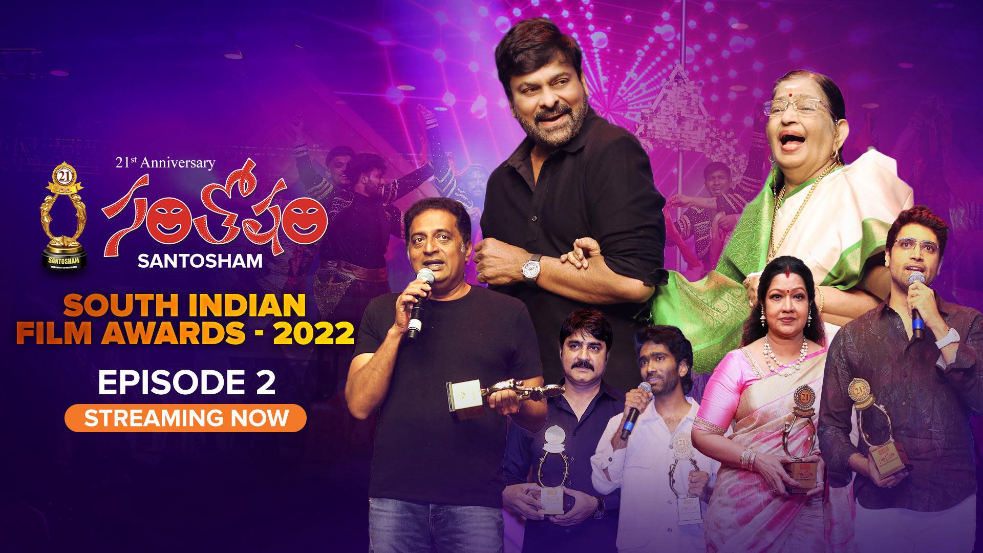 Watch Santosham Awards 2022 Part 2 on aha in HD Quality Stream Now.