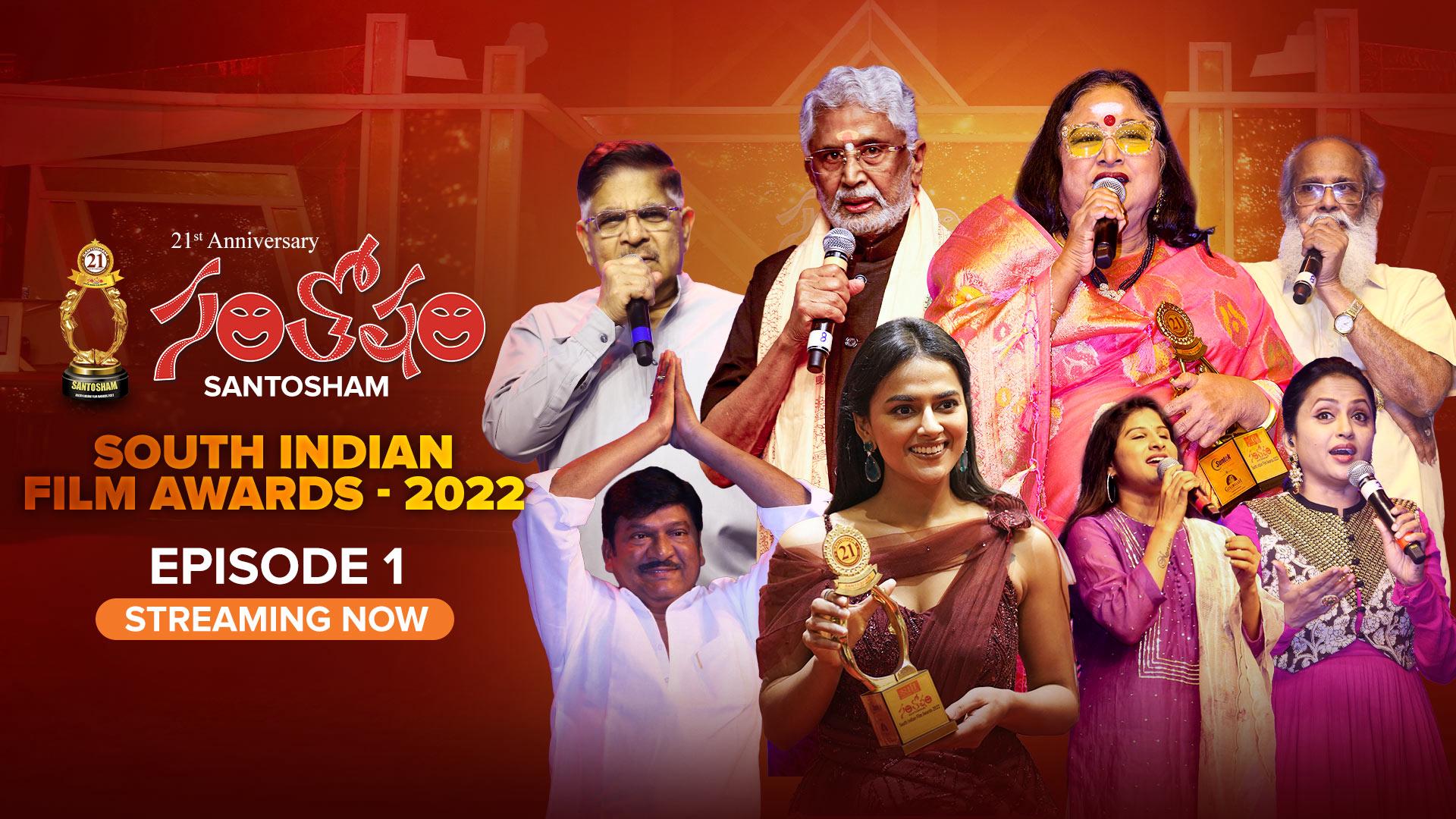 Watch Santosham Awards 2022 Part 1 on aha in HD Quality Stream Now