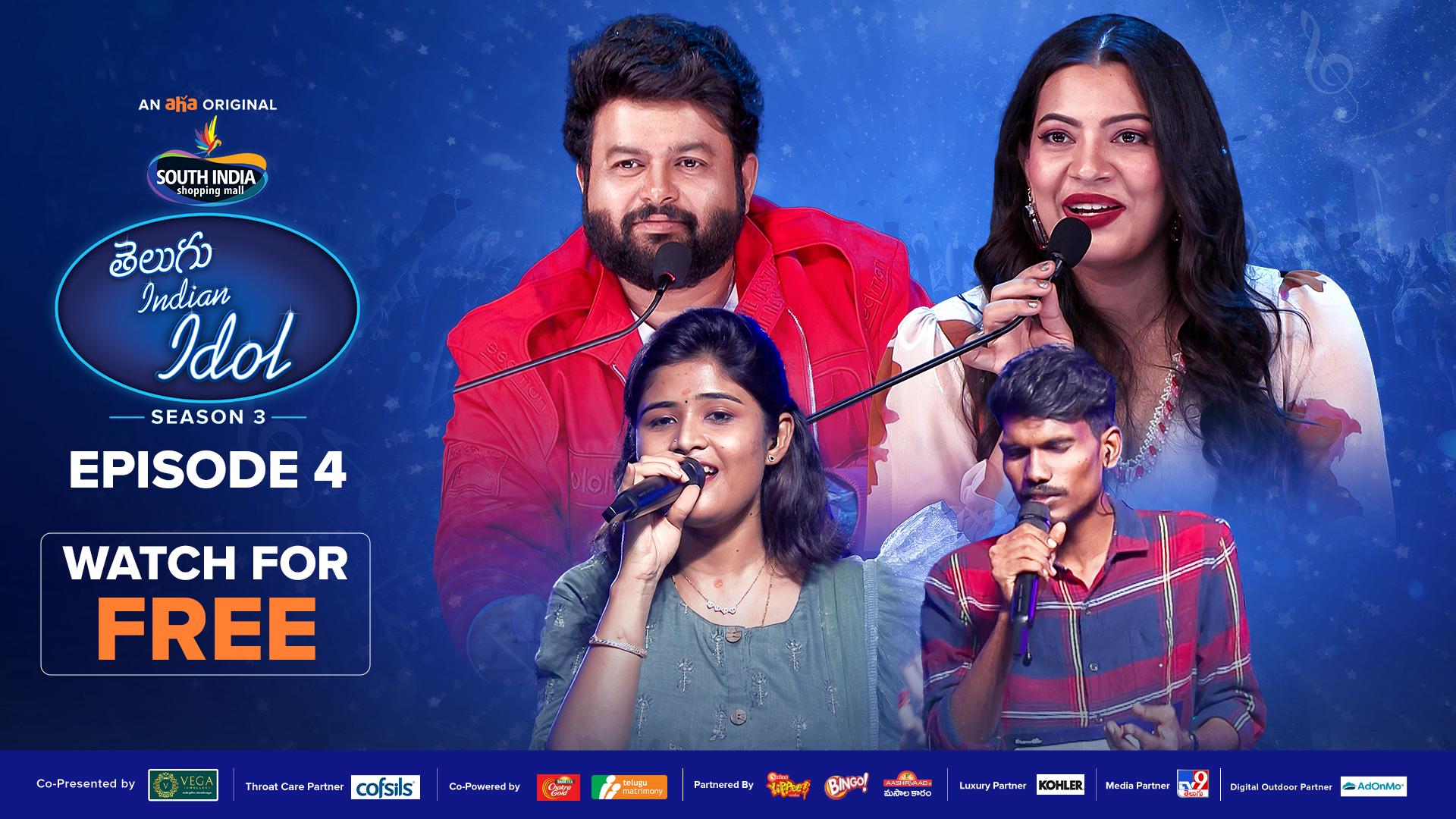 Watch episode 4 Telugu Indian Idol with only on aha.
