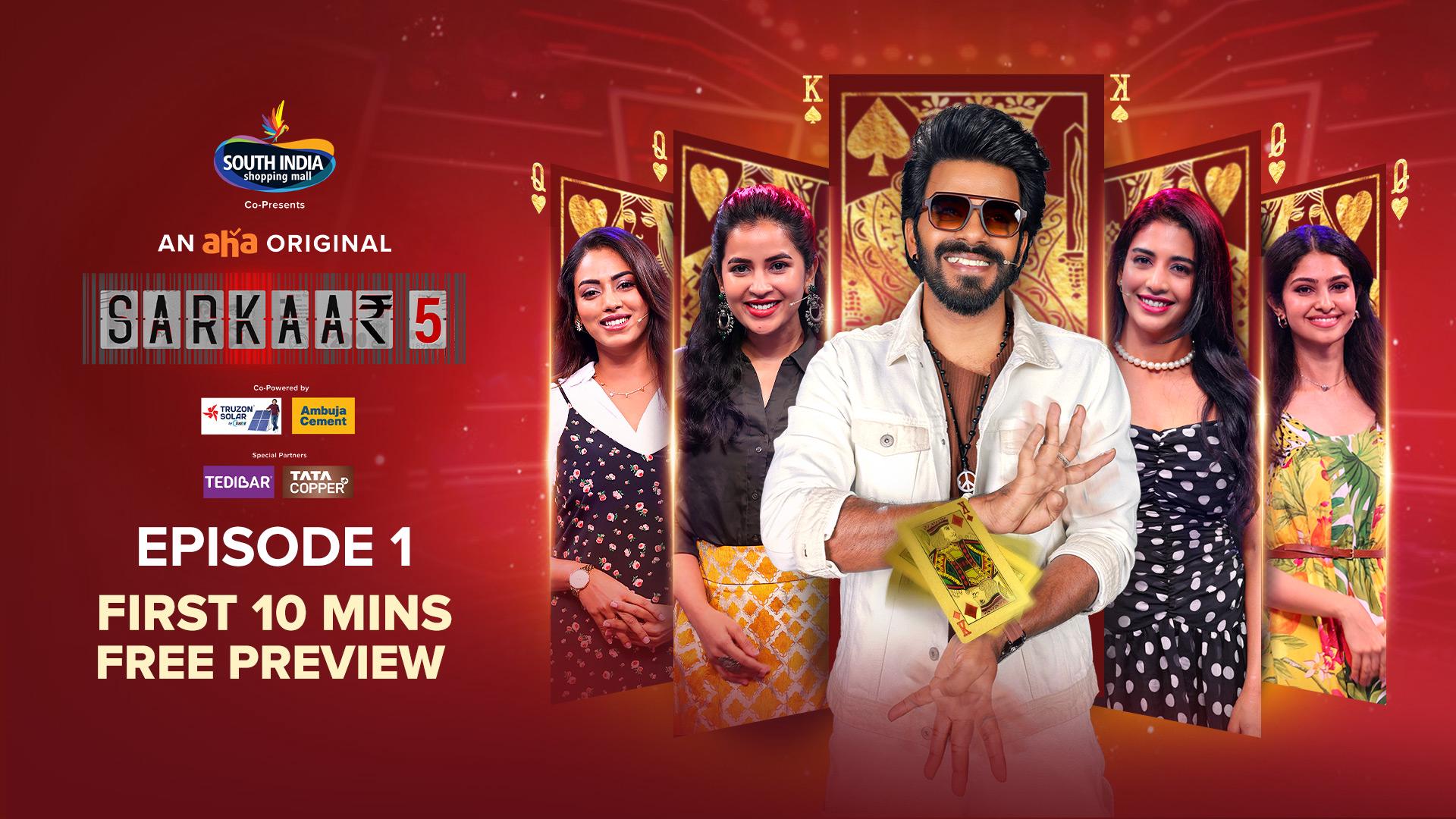 Watch Sarkaar Season 5 Telugu Episode 1 on aha in HD Quality Stream Now.